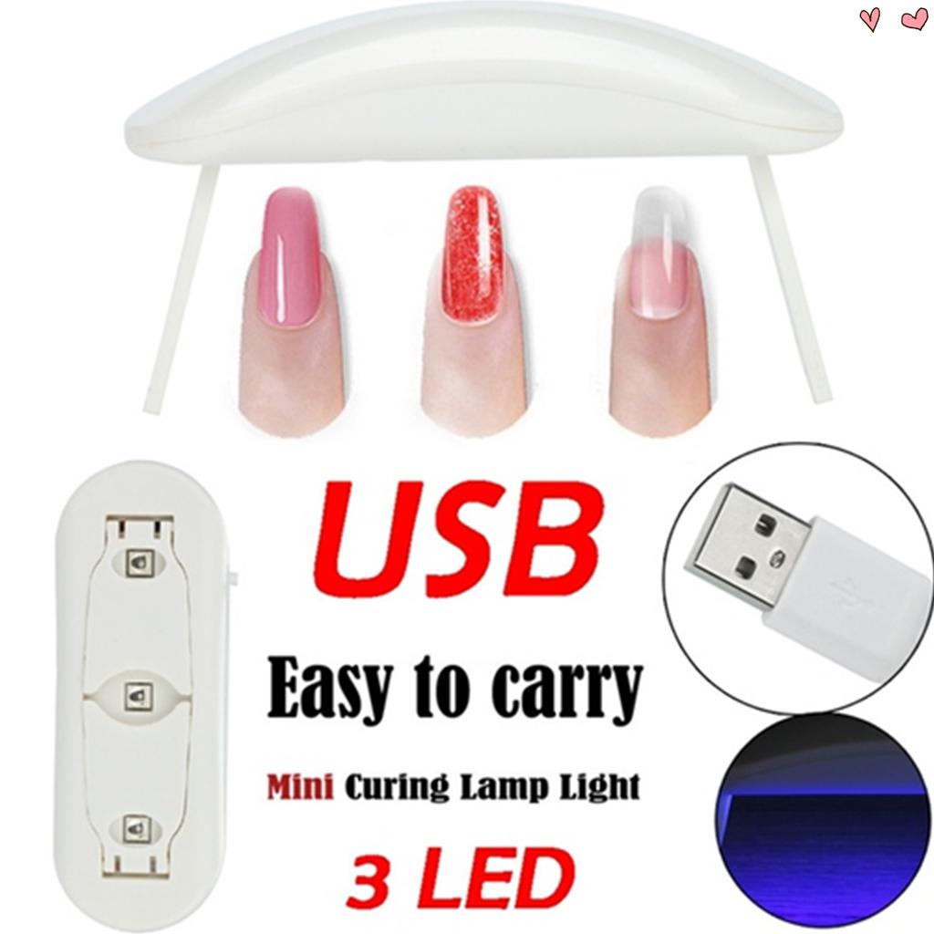 Buy USB Mini UV Nail Gel Curing Lamp Light Polish Dryer Nail Art ...