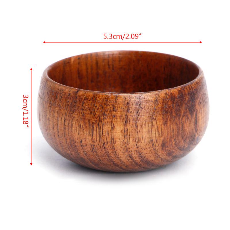 Buy Small Handmade Natural Solid Wood Tea Cup Wooden Wine Coffee Water ...