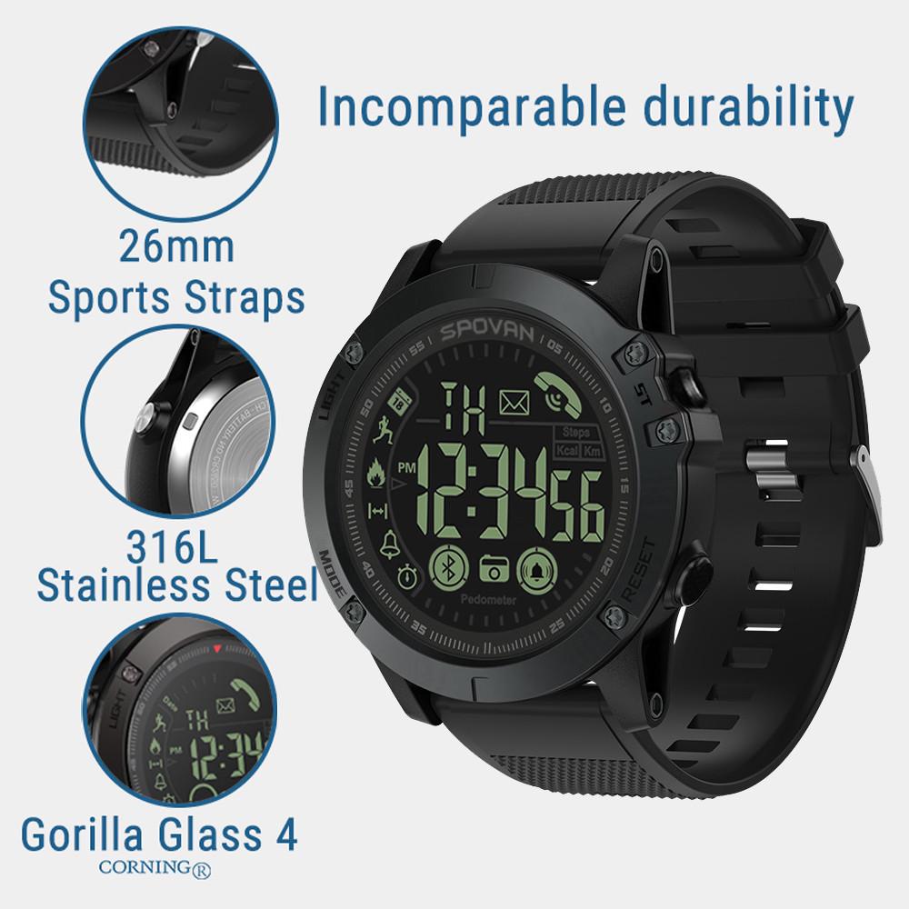 Buy Smartwatch Waterproof Standby Time 24h Weather Monitoring Android ...