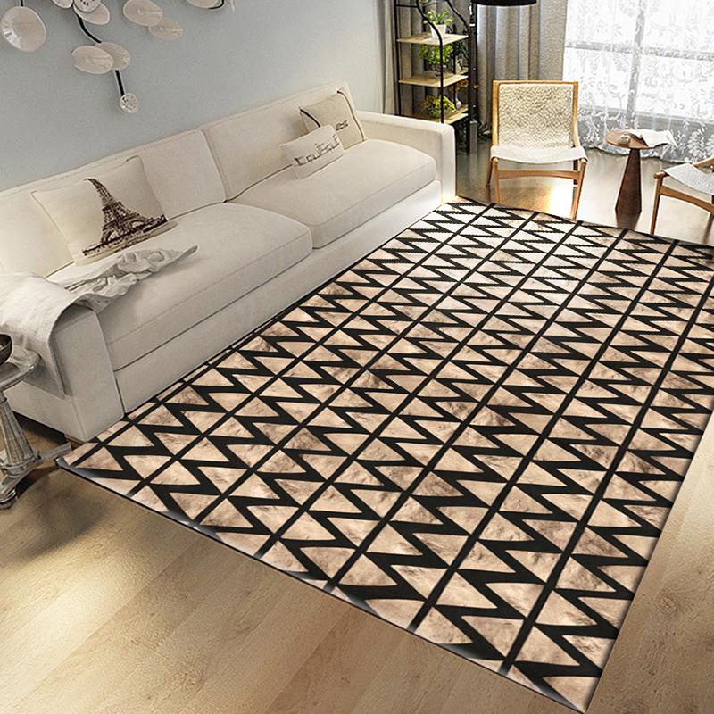 Buy Modern Nordic Carpets for Large Living Room Geometric Pattern Big ...
