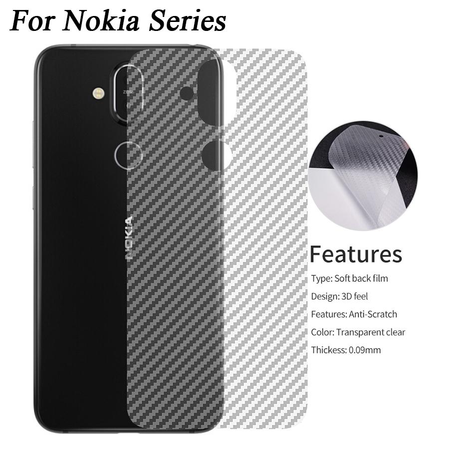 Carbon Fiber Back Cover Screen Protector For Nokia 8.1 6.1 5.1 7.1 7 9 ...