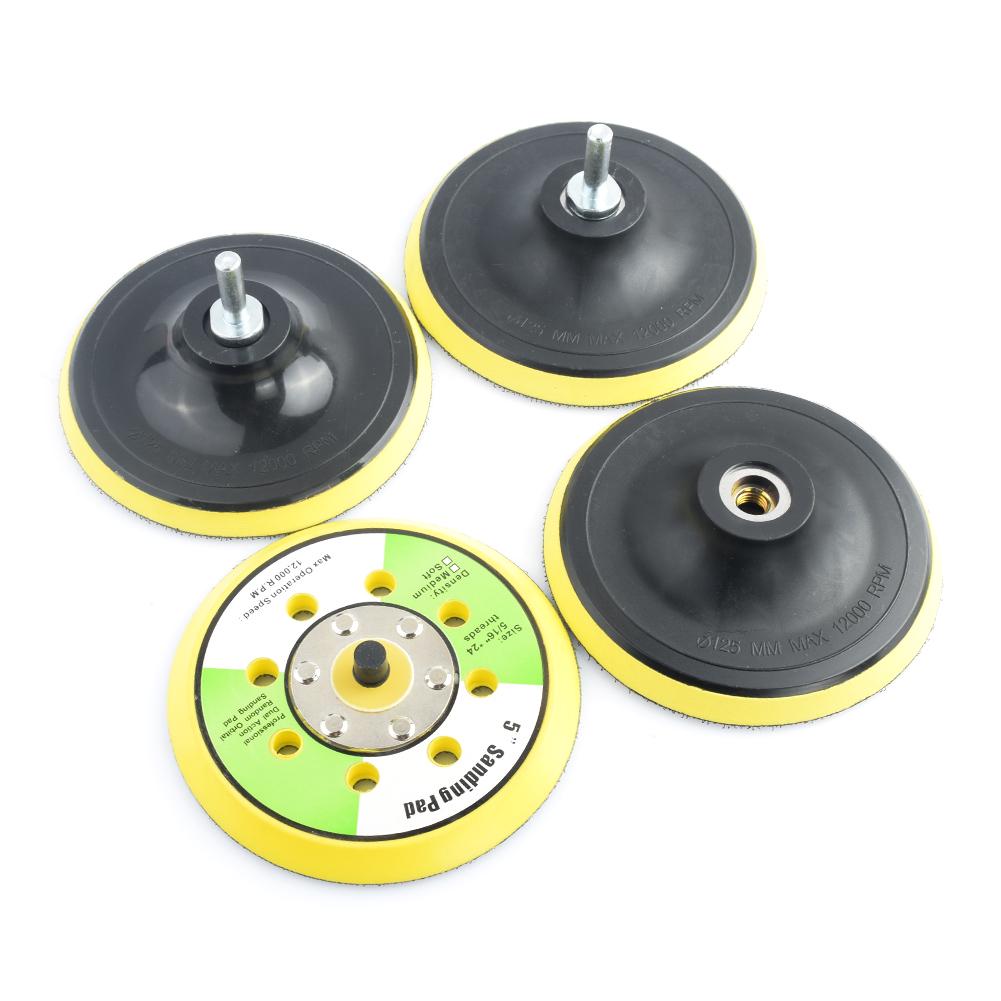 Buy 5inch Sander Backing Plate Polisher Sanding Disc Holder Pad Hook ...