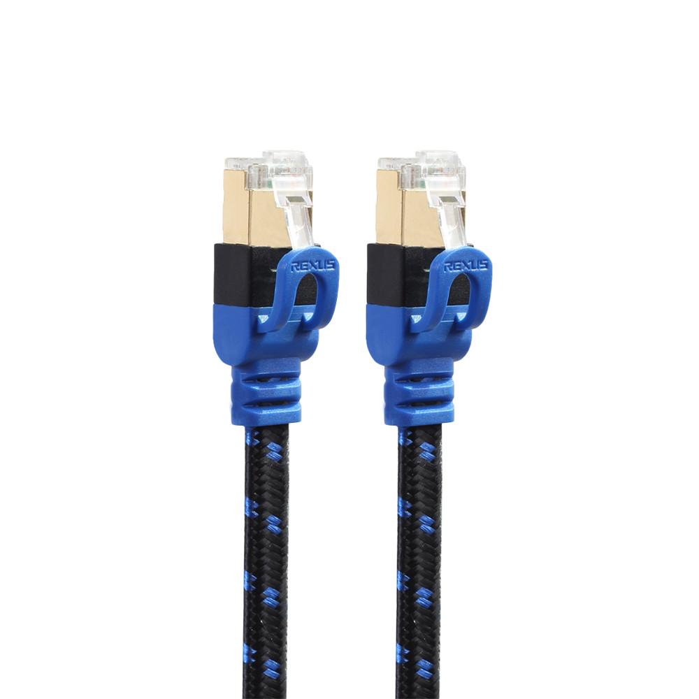 Buy Braid CAT7 10 Gigabit Ethernet Ultra Flat Patch Cable For Modem ...