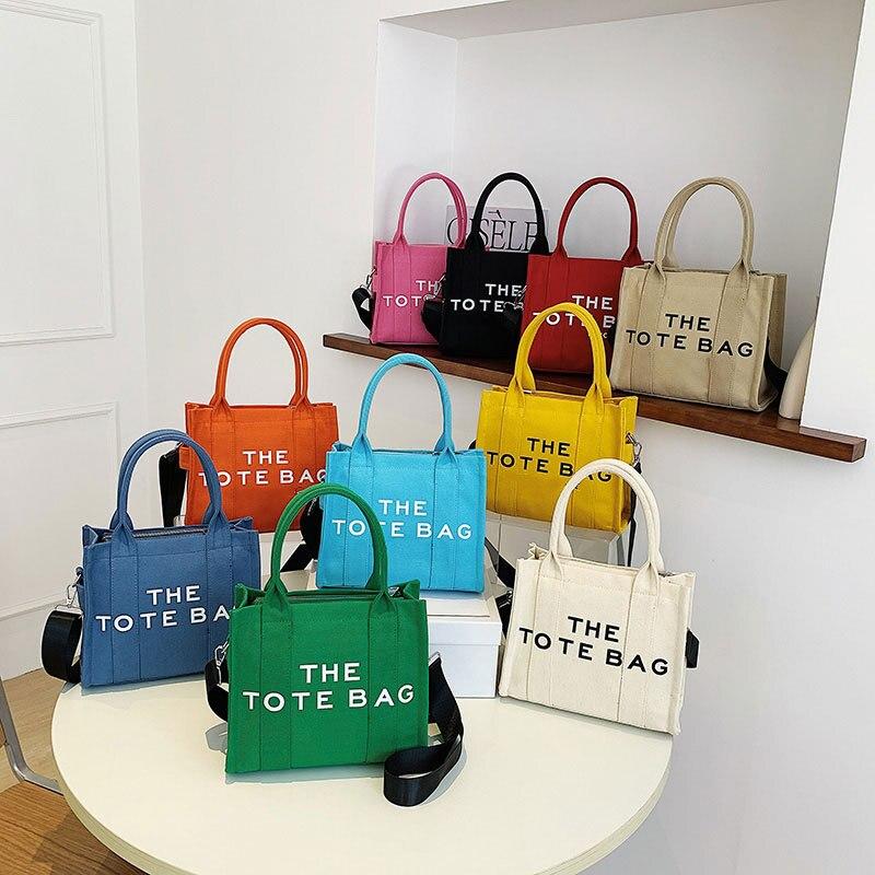 Cheap Canvas Large Capacity Tote Women Handbags Designer Letters ...