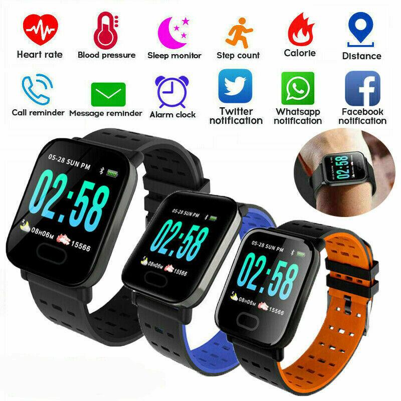 A6 IP67 Waterproof Smart Watch Heart Rate Monitor Bracelet Wristband ...