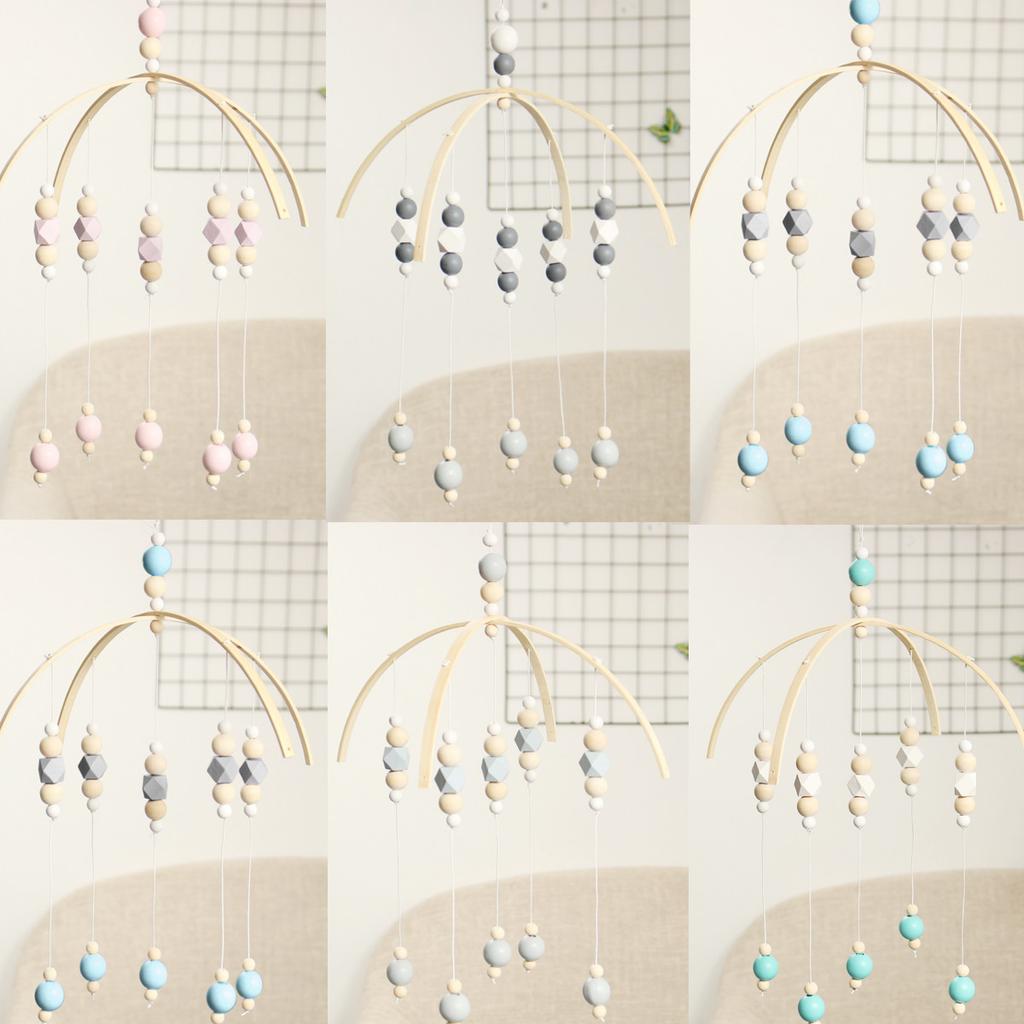 Buy Baby Balls Wooden Beads Mobile Rattles Bed Bell Wind Chimes Toys ...