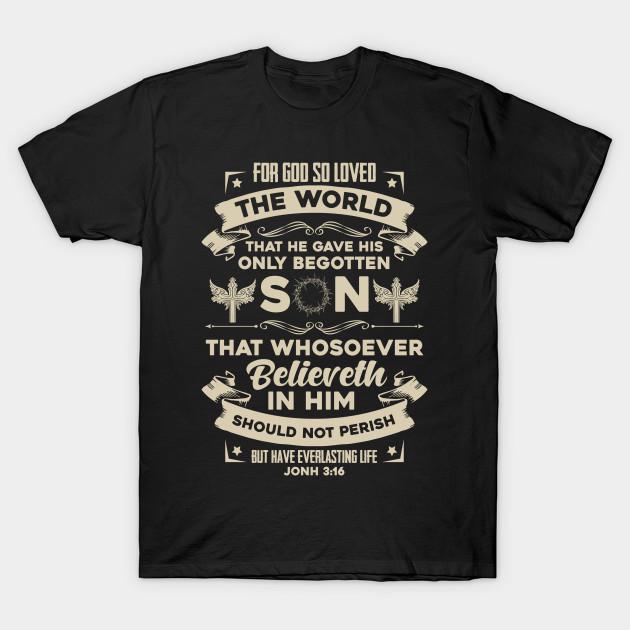 Buy Men Black Print T-shirt Super Large TShirt God Gave His Only ...