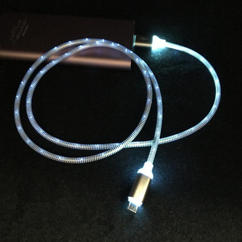 Buy Colorful Light Micro Android/Apple LED Light USB Charger Data Sync ...