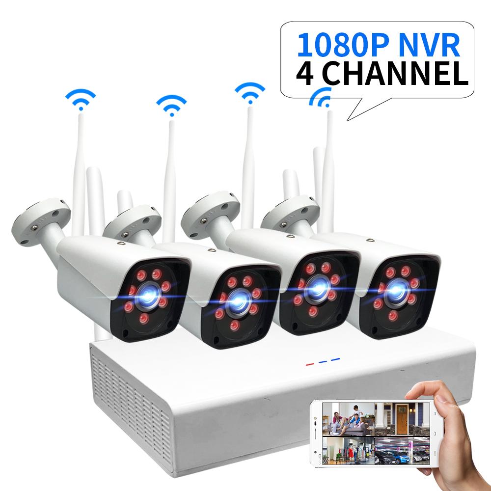 GUUDGO Wi-Fi Беспроводная камера видеонаблюдения Комплект системы ...