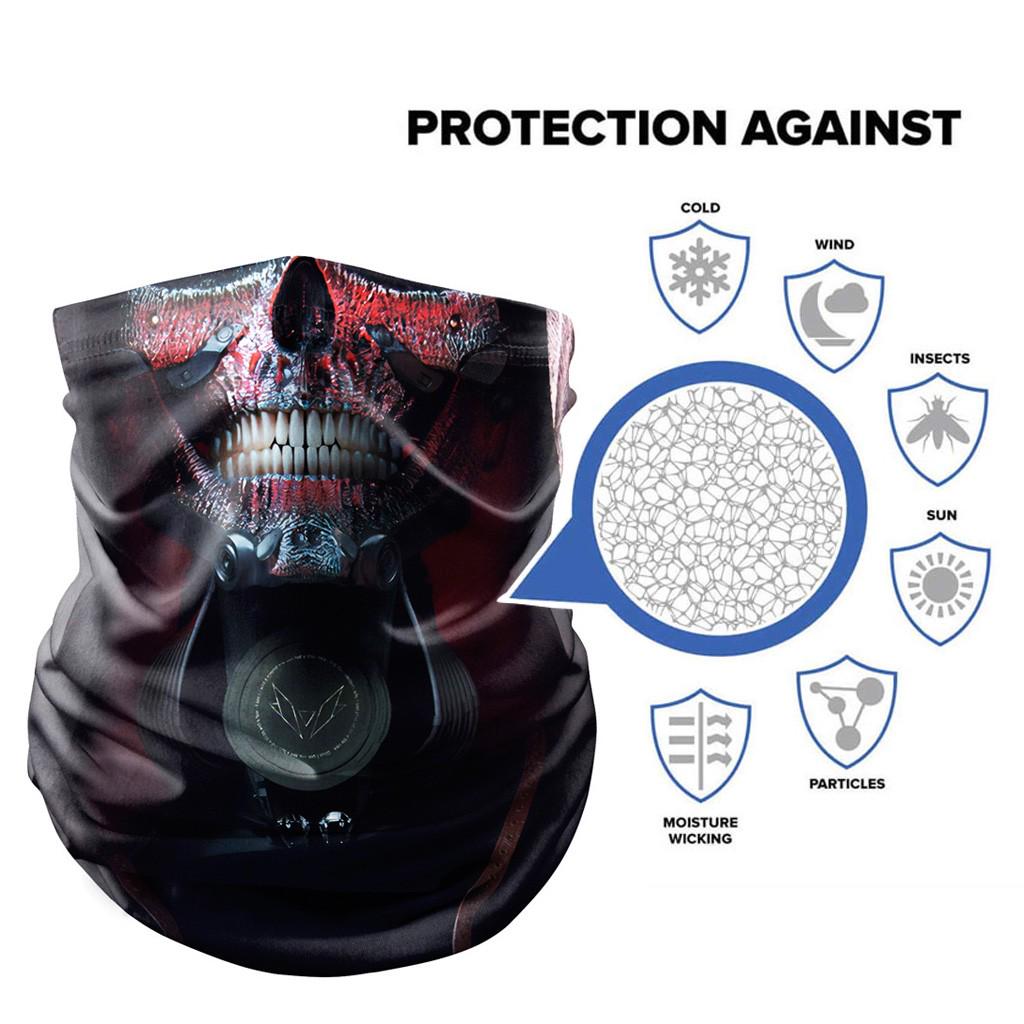 Buy Unisex Bandana Neck Gaiter Tube Headwear Motorcycle Face Bandana ...