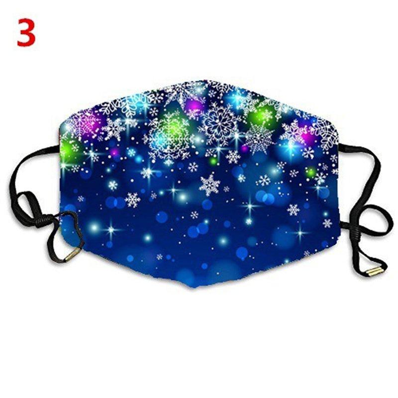 Buy KC Christmas Windproof 3D Mask Cartoon Funny Washable Face Mask ...