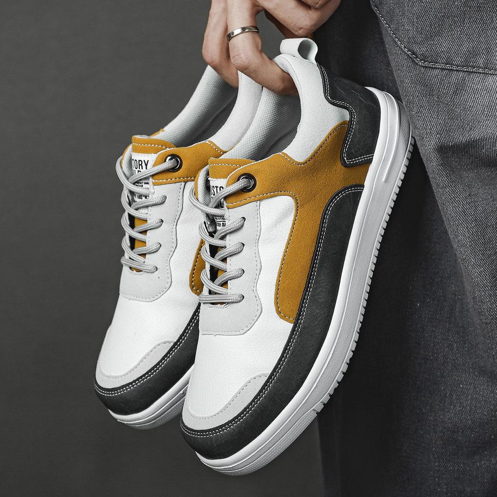 Cheap New Spring Shoes Men's Casual Sneakers Lightweight Leather Men's ...