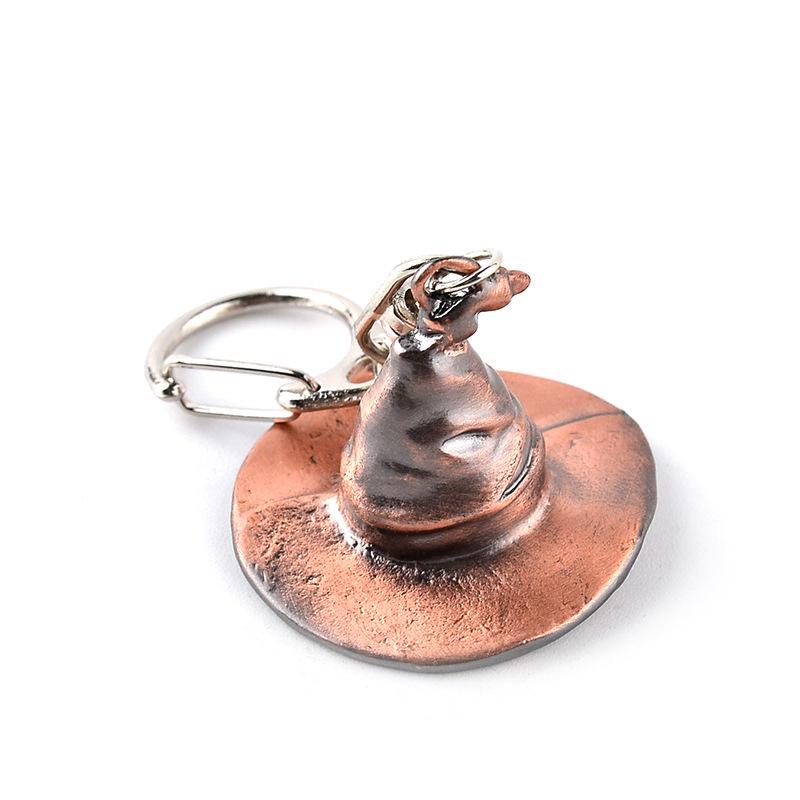 Magic Metal Golden Hat Key Ring Key Chain Bag Accessories Harry Potter ...