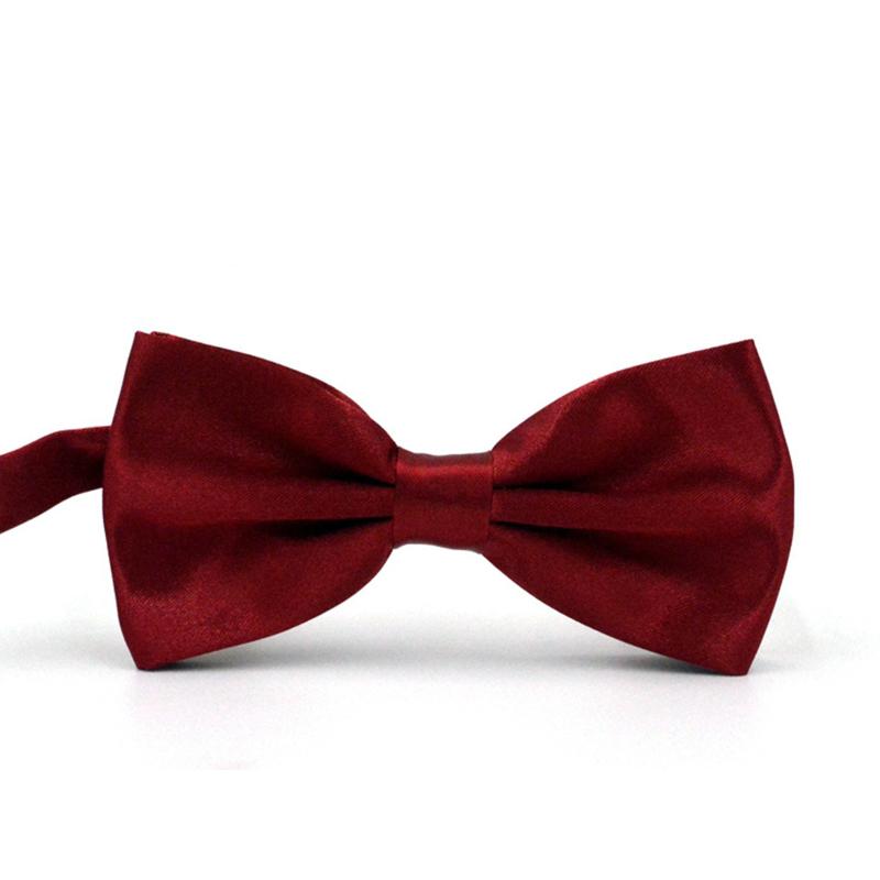 Buy Men Neck Bow Tie Solid Color Adjustable Multi-color Bow Tie ...