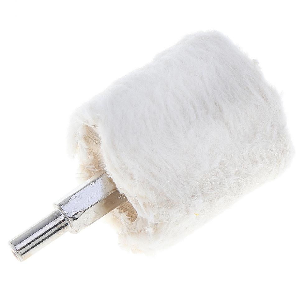 Buy 2 Inch Cylinder Shape White Cloth Polishing Wheel Mirror Buffer ...