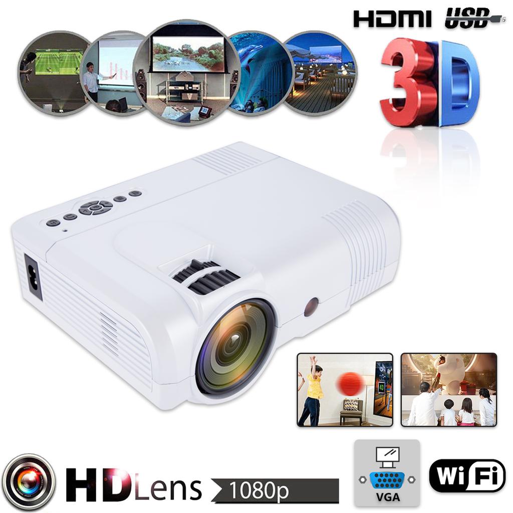 Buy L8 7000 LM 1080P FULL HD 3D LED Wifi Projector Home Theater ...