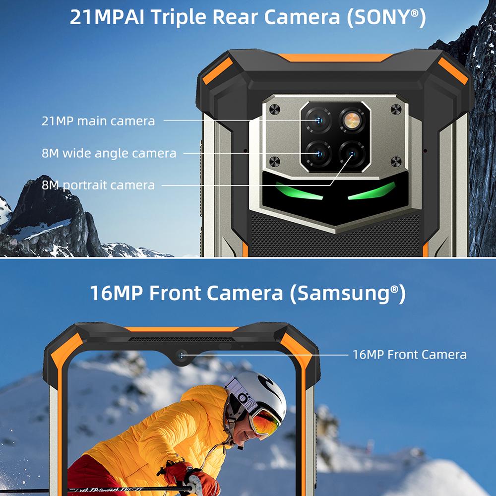 Buy DOOGEE IP68/IP69K S88 Pro Rugged Phone 10000mAh Battery LED Light ...