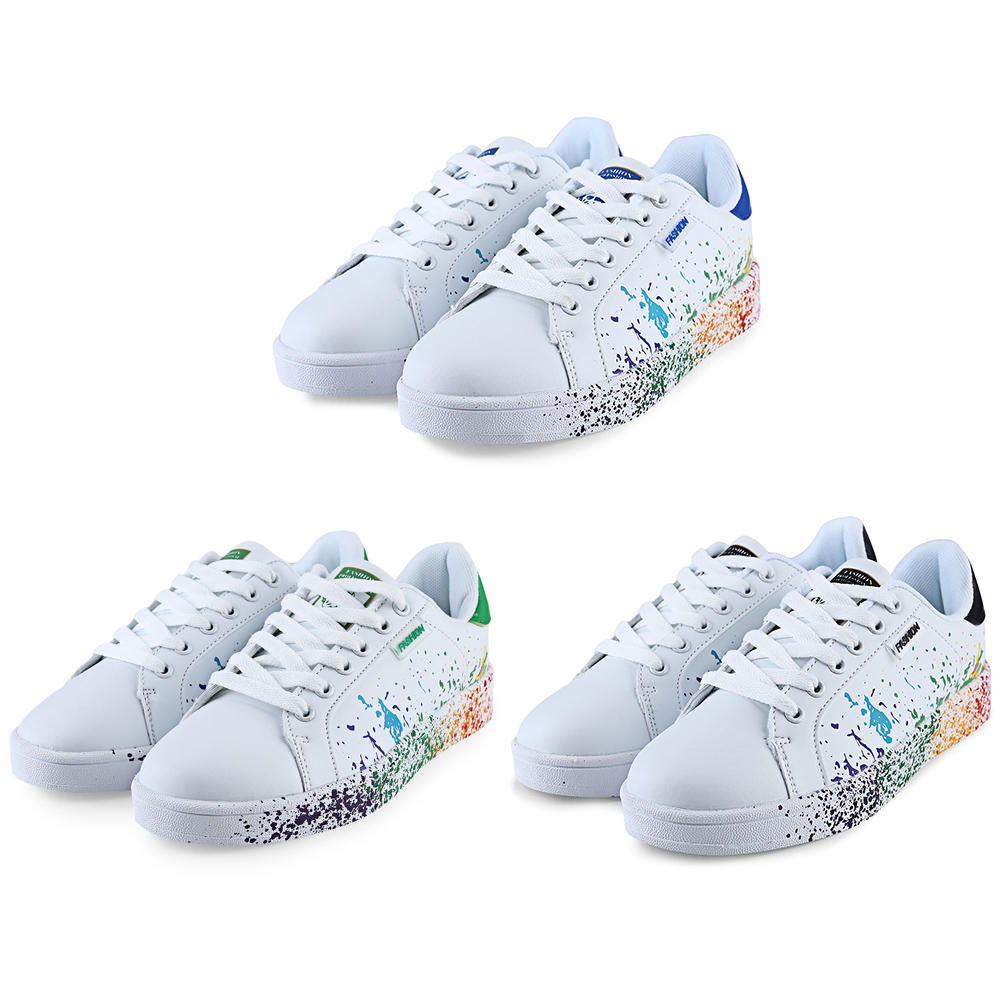 Buy Casual Shoes Casual Paint Splash Decoration Ladies Lace Up Sneaker ...