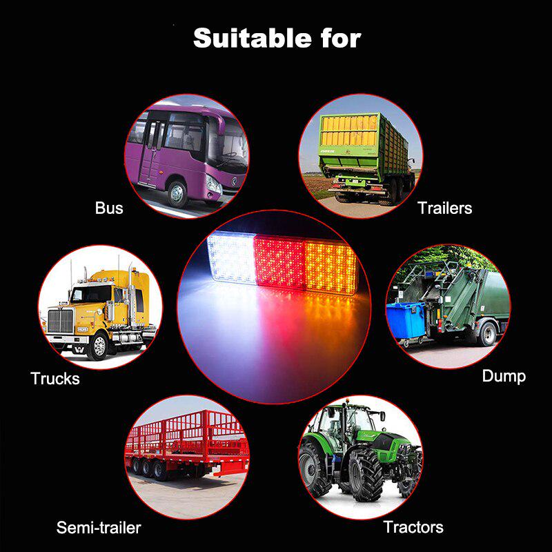 Buy NLpearl 75 LED Tail Light Truck Brake Reverse Turn signal light For ...