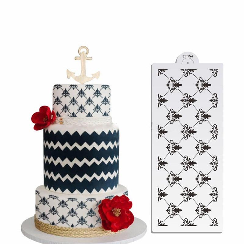 Buy Cake Stencil Plastic Lace Border Cake Side Stencils Template DIY ...