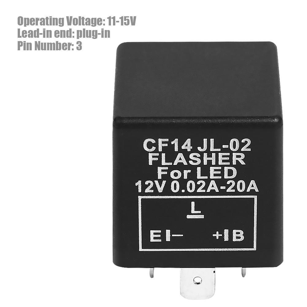 Buy 3pins Car Motorcycle LED Flasher Relay 12V Universal Electronic ...