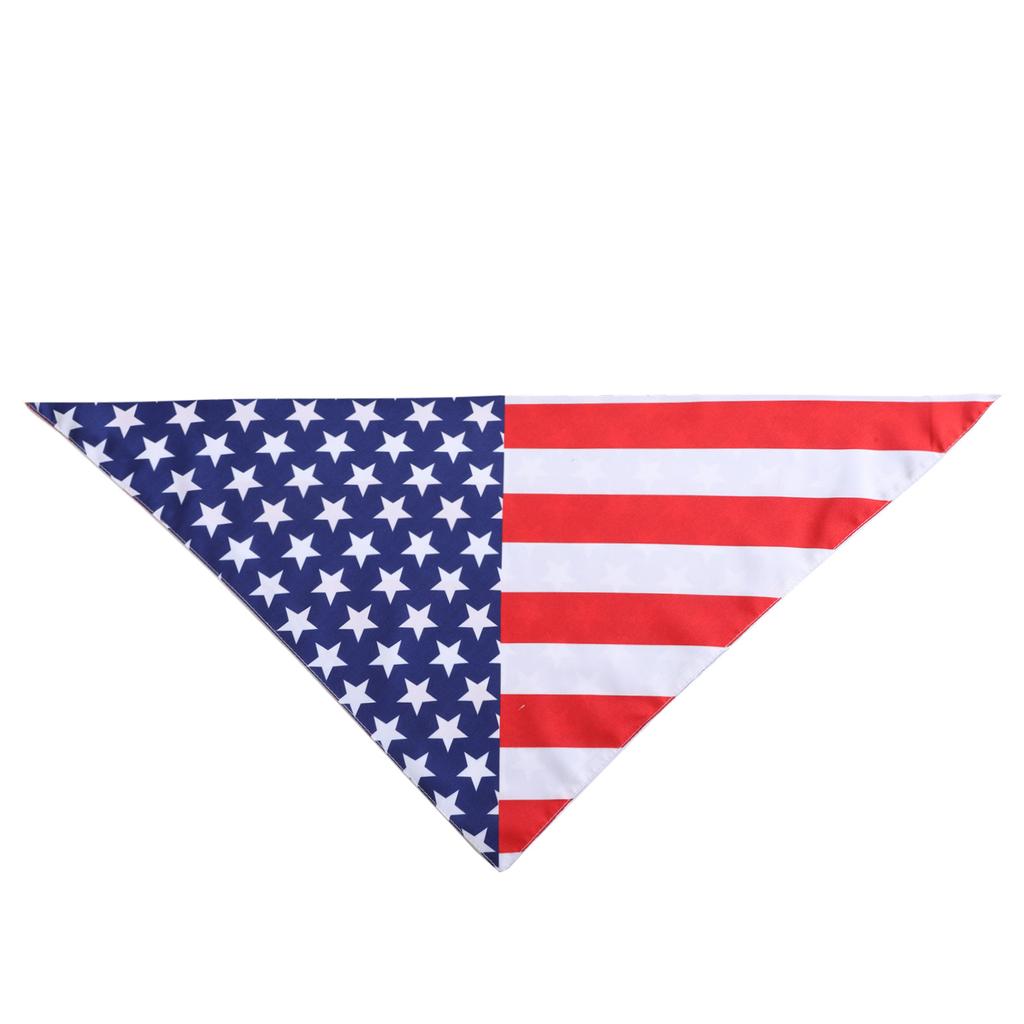 Buy Pet Triangle Scarf American Flag Scarf Cat and Dog Scarf Pet Saliva ...
