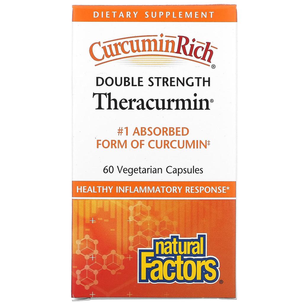 Buy Natural Factors, CurcuminRich, Double Strength Theracurmin, 60 ...
