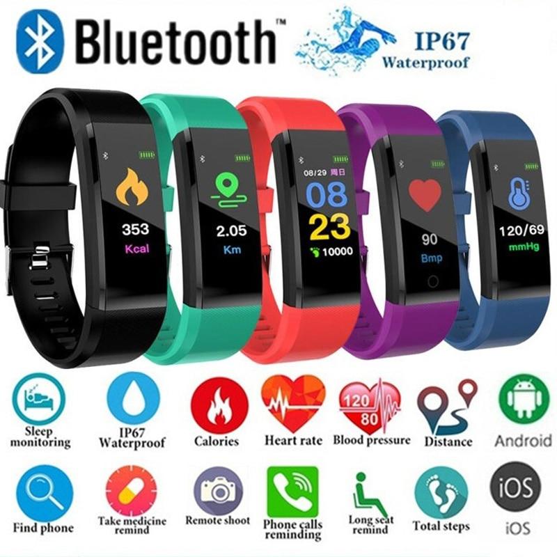 Buy Bluetooth Smart Bracelet Sport Bluetooth Wristband Heart Rate ...