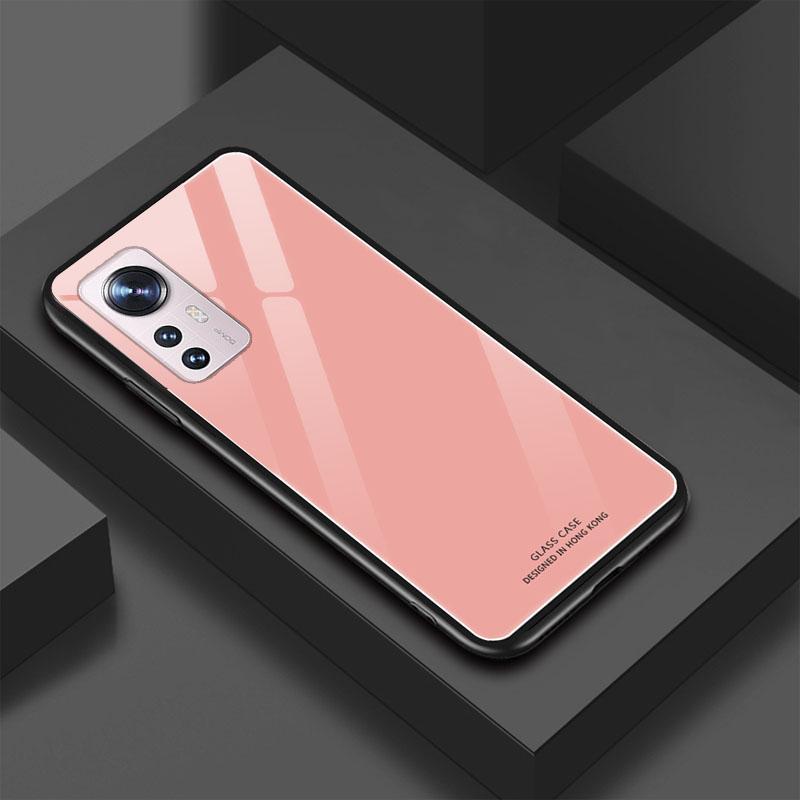 Buy Luxury Solid Color Tempered Glass Phone Case for XIAOMI MI 12 11T ...