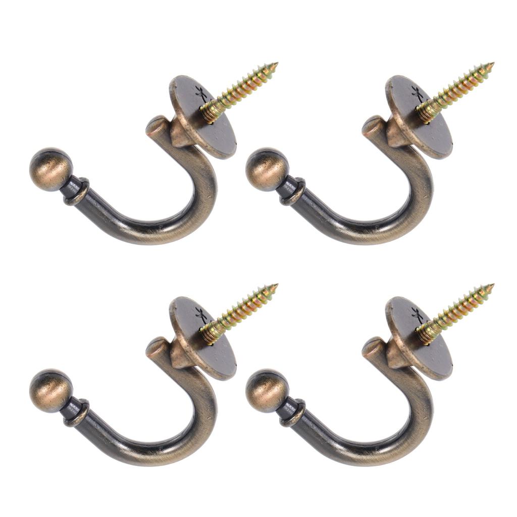 Buy 4pcs Curtain Tiebacks Curtain Hooks Wall Hooks Curtain Holdbacks ...