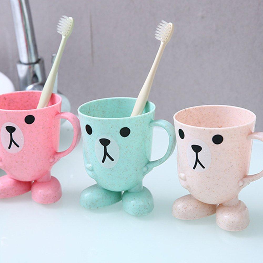 Creative Cartoon Animal Plastic Kid Brush Teeth Cup Couple Brushing Mug ...