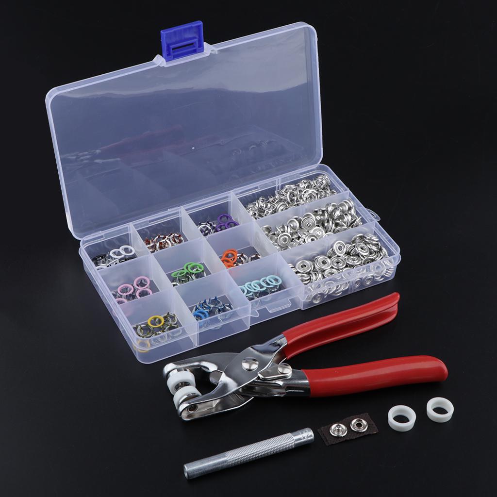 Buy 100 Sets Hollow Five Claw Button Prong Snap Buttons Fasteners for ...