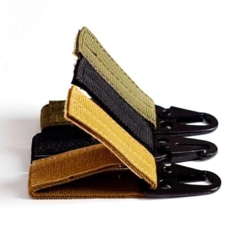 Buy Tactical Molle Key Ring Hook Nylon Keeper Key Chain Hanging Belt ...
