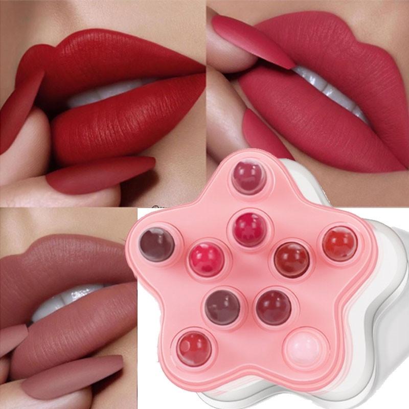 10 Pieces/set Makeup Lipstick Moisturizing Long Lasting Cosmetic Lip ...