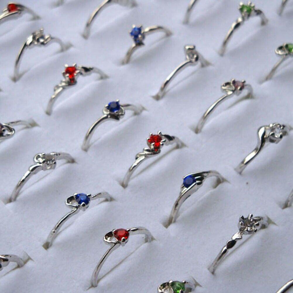 Buy 10/20/50/30/100pcs Bulk Mixed stainless Finger Ring Party Rings at ...