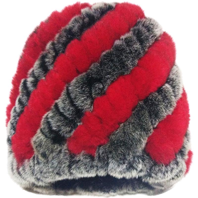 Buy Weaving Rabbit Fur Hat Hat Ladies Autumn and Winter Thick Warm Hat ...