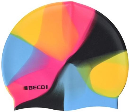 Buy Beco Silicone Cap, Multicolor Ured Swimming Cap One Size Black ...