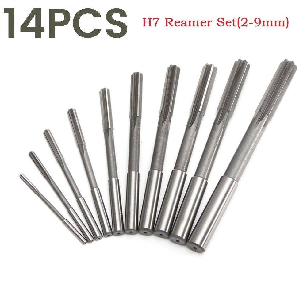 Satın alın 14 adet Set Rayba 2-9mm Çapı Delik İşleme İçin | Joom