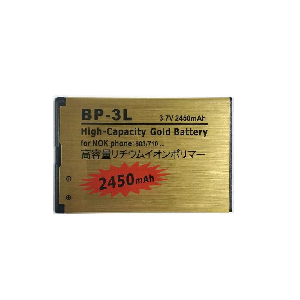 Buy 2450mAh BP-3L BP3L Gold Battery For NOKIA Lumia 710 610 303 3030 ...