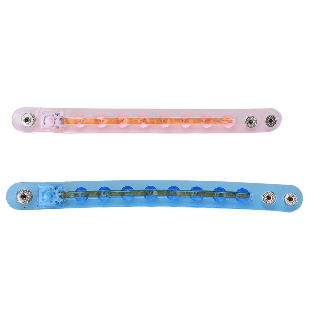 Buy Flashing Led Rivet Party Bracelet Wristband Dance Disco Bangle ...