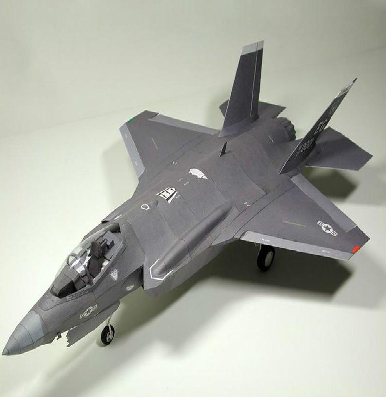 Buy 1:33 Us F-35 II Lightning Fighter Paper Model Aircraft Model DIY at ...