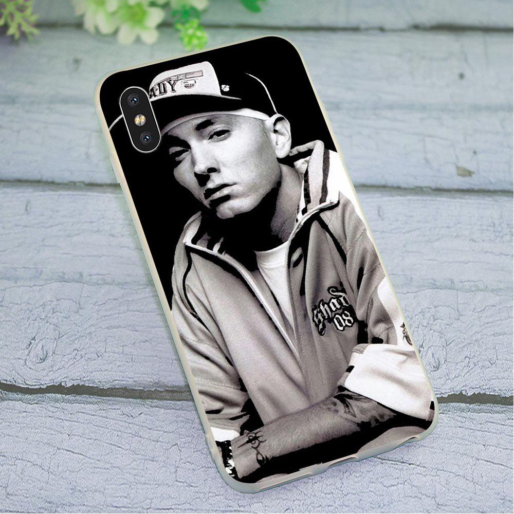 Buy Hop Rapper Eminem Phone Case for iPhone Xs Cover Max X 6 6S XR 8 ...