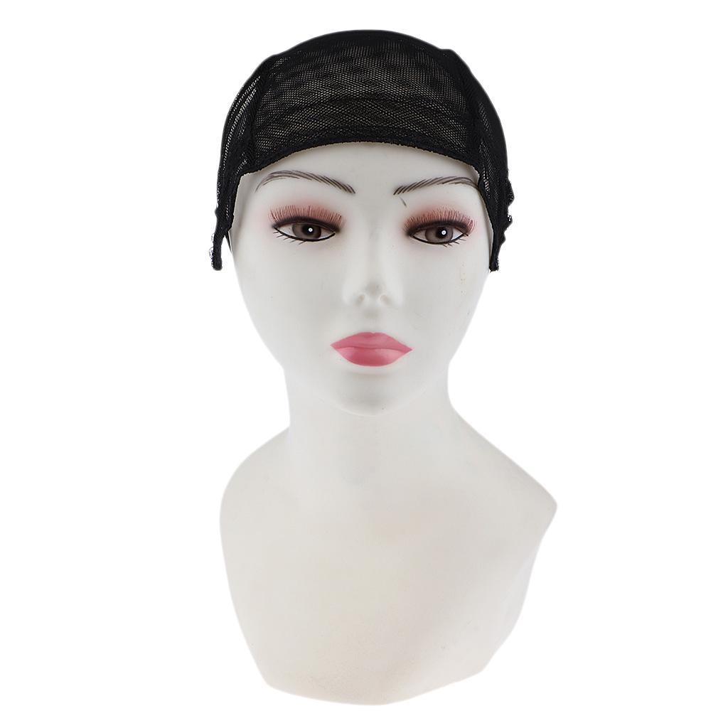 Adjustable Weaving Net Wig Cap Making Weave Elastic Hair Black uygun ...