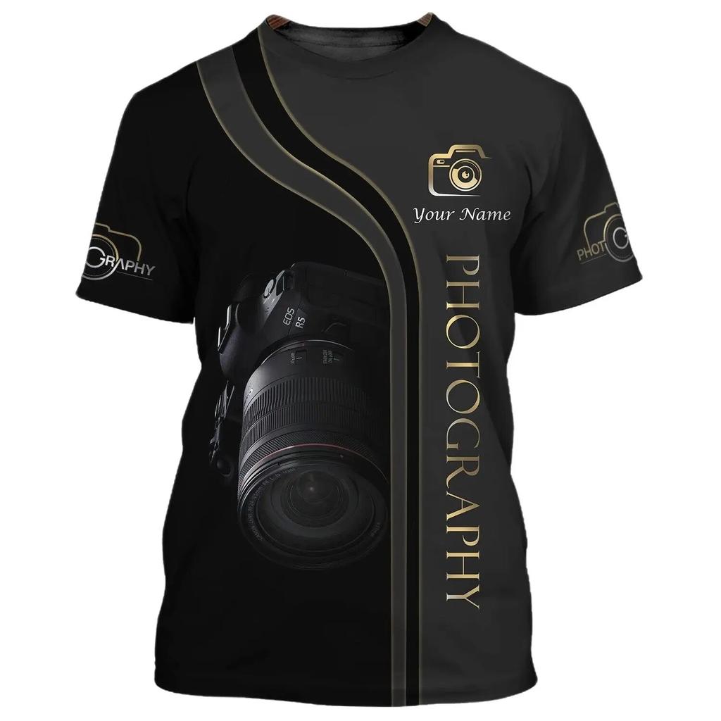 Cheap Men'S Personality T-shirt 3d High Definition Printing Camera ...