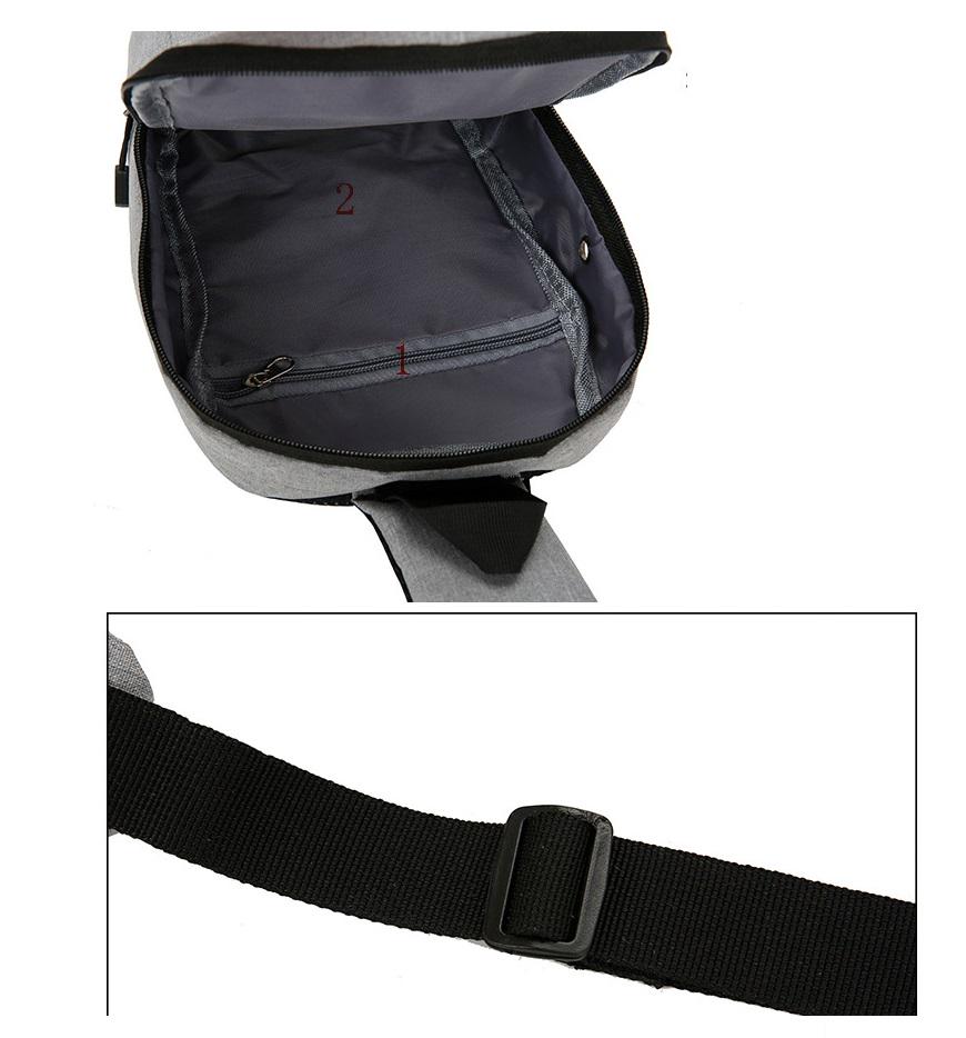 Buy Encontrar Unisex Anti-Theft Male Chest Bag Men Hidden Shoulder ...