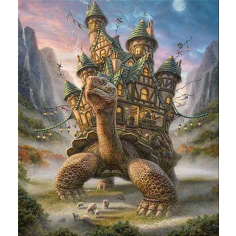 Buy Full Square/Round Diamond Painting Giant Tortoise 5D DIY Diamonds ...