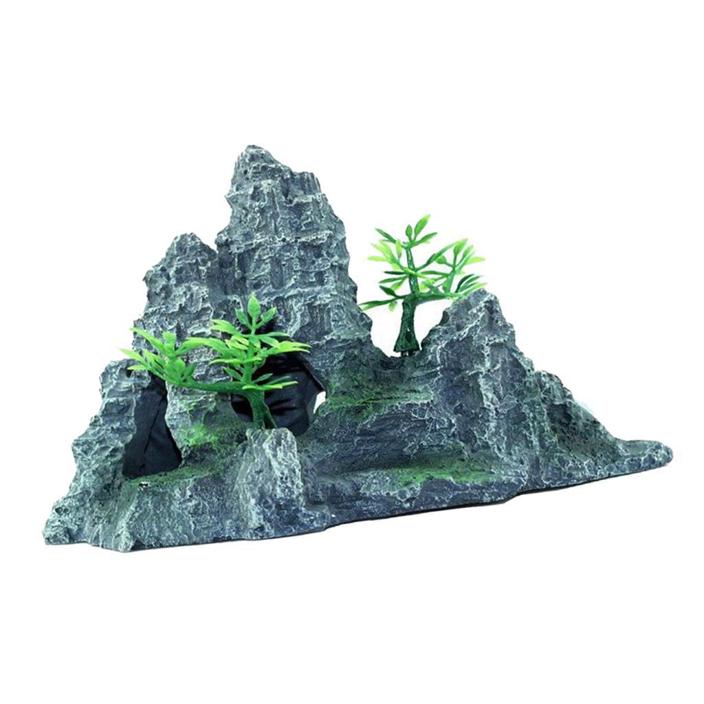 Buy Aquarium Decorative Landscape Rock Small Rockery Fish Tank Herb ...