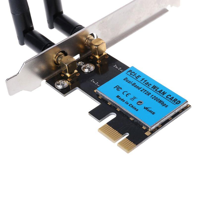 Satın alın PCI-E 1200Mbps Wireless Network Card 2.4GHz/5GHZ Dual Band ...