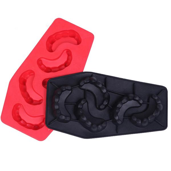 Buy Vampire Teeth Ice Cube Mold Chocolate Halloween Theme Ice Box Mold ...