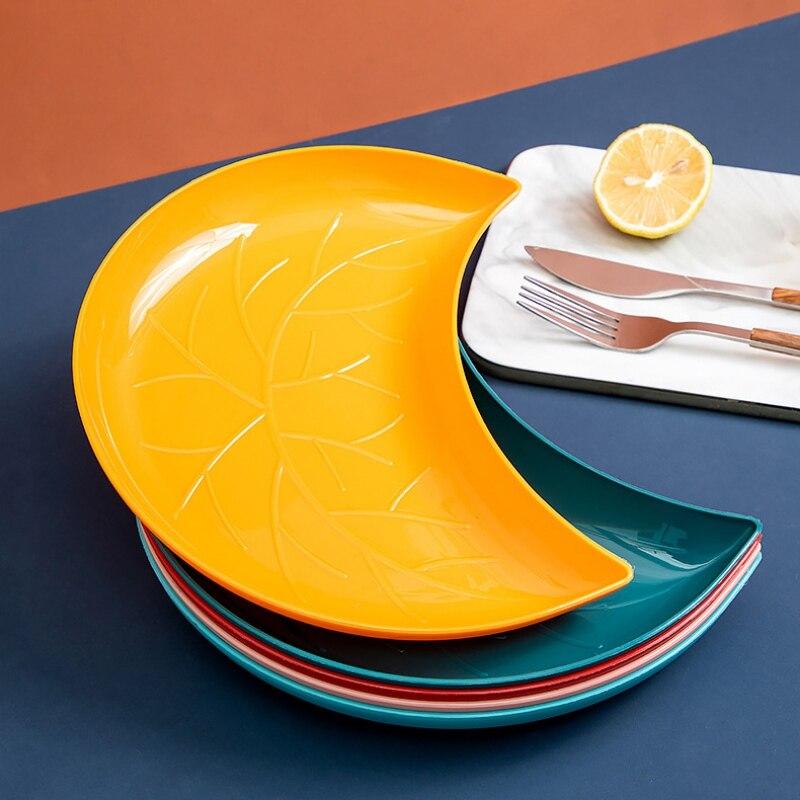 Cheap Leaf Snack Plate Stable Placement Stackable Design Home Tabletop ...